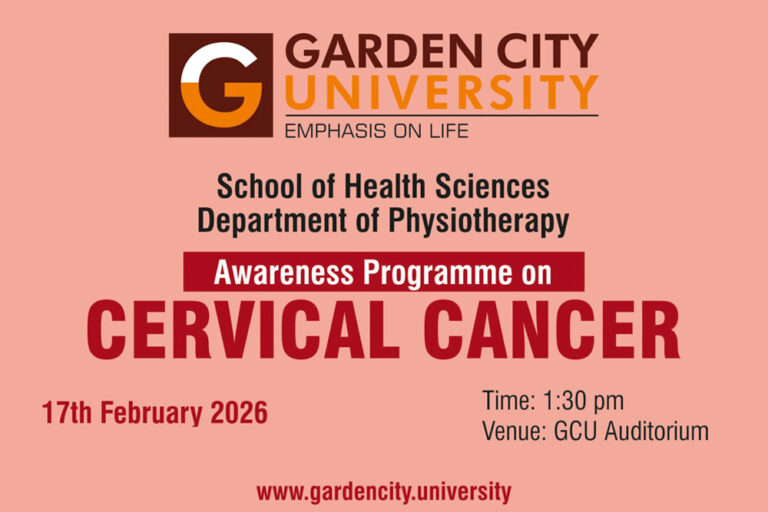Awareness session on Cervix Cancer - Garden City University